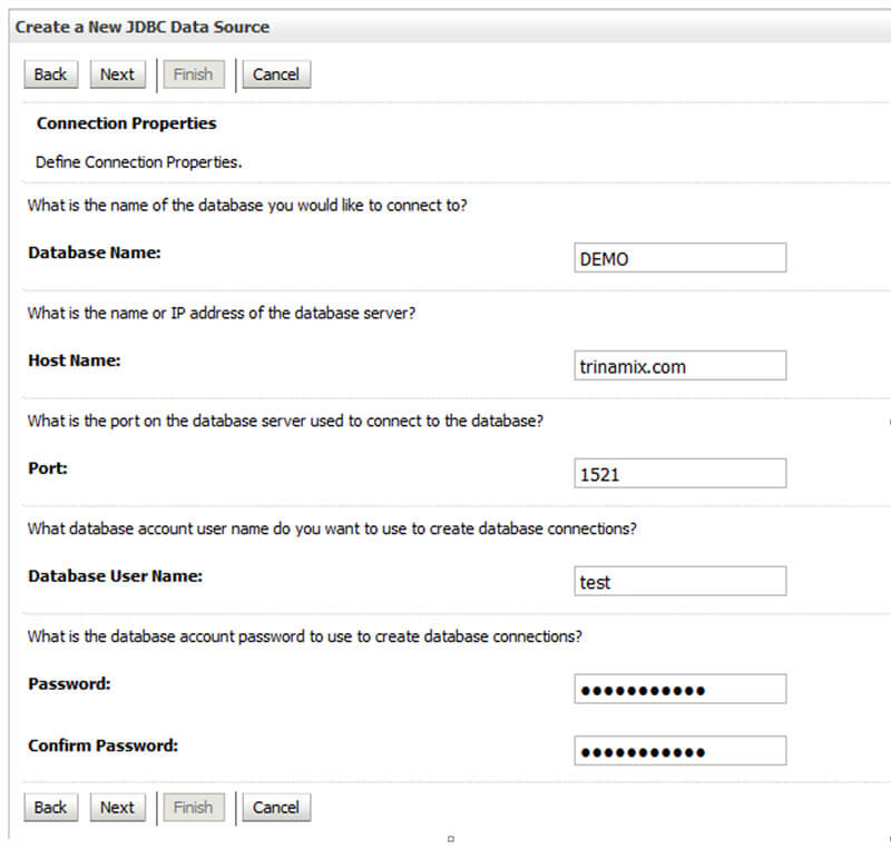 How To Configure Data Source In Oracle Weblogic Server Trinamix